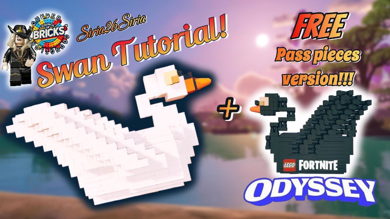 LEGO FORTNITE Swan tutorial and how to build a black swan with free ...