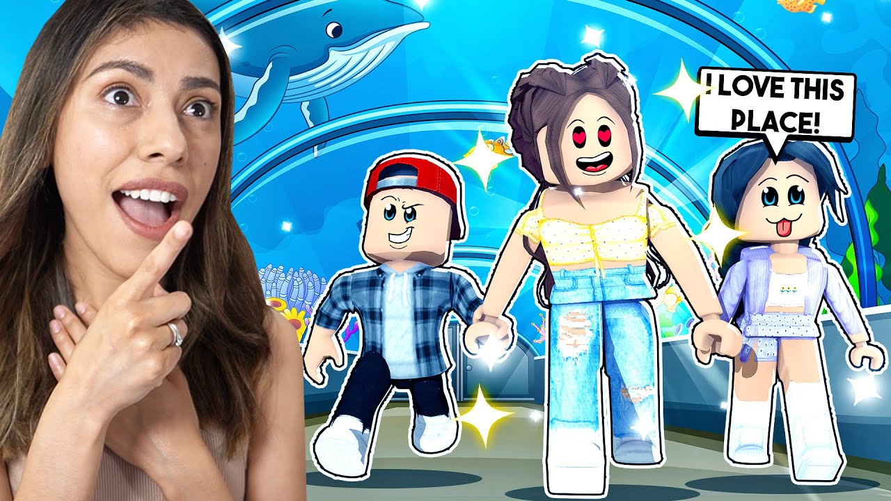 I TOOK MY KID'S TO THE AQUARIUM! *FAMILY DAY OUT* - ROBLOX (Bloxburg ...