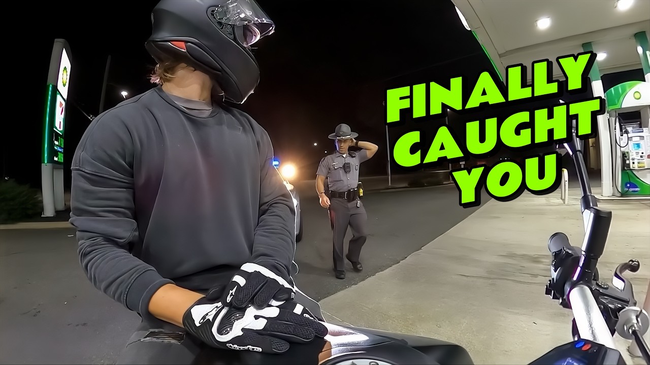 State Trooper vs. MOST Awkward Biker - YouTube