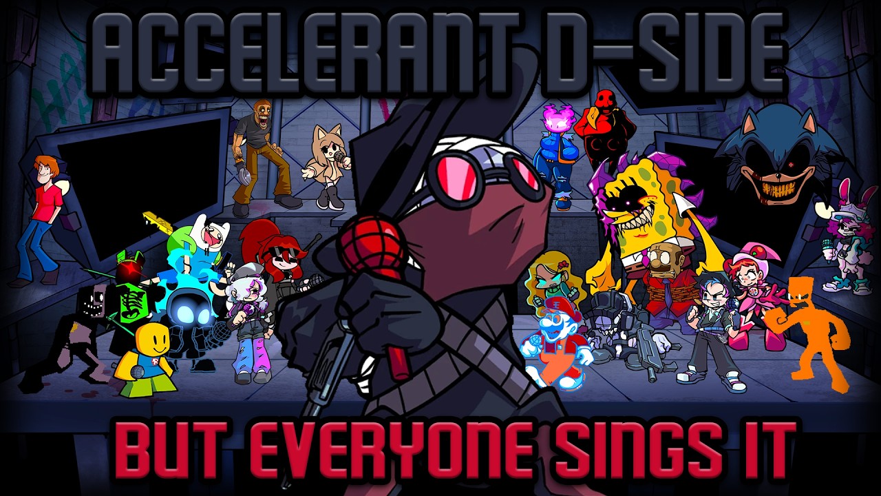 ACCELERANT D-SIDE but Every Turn a Different Character Sings It 🎵🎤 (FNF ...