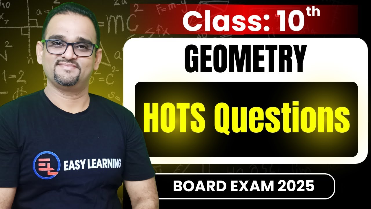 Geometry HOTS🔥Questions | MOST IMP | Class 10 Maharashtra state Board ...