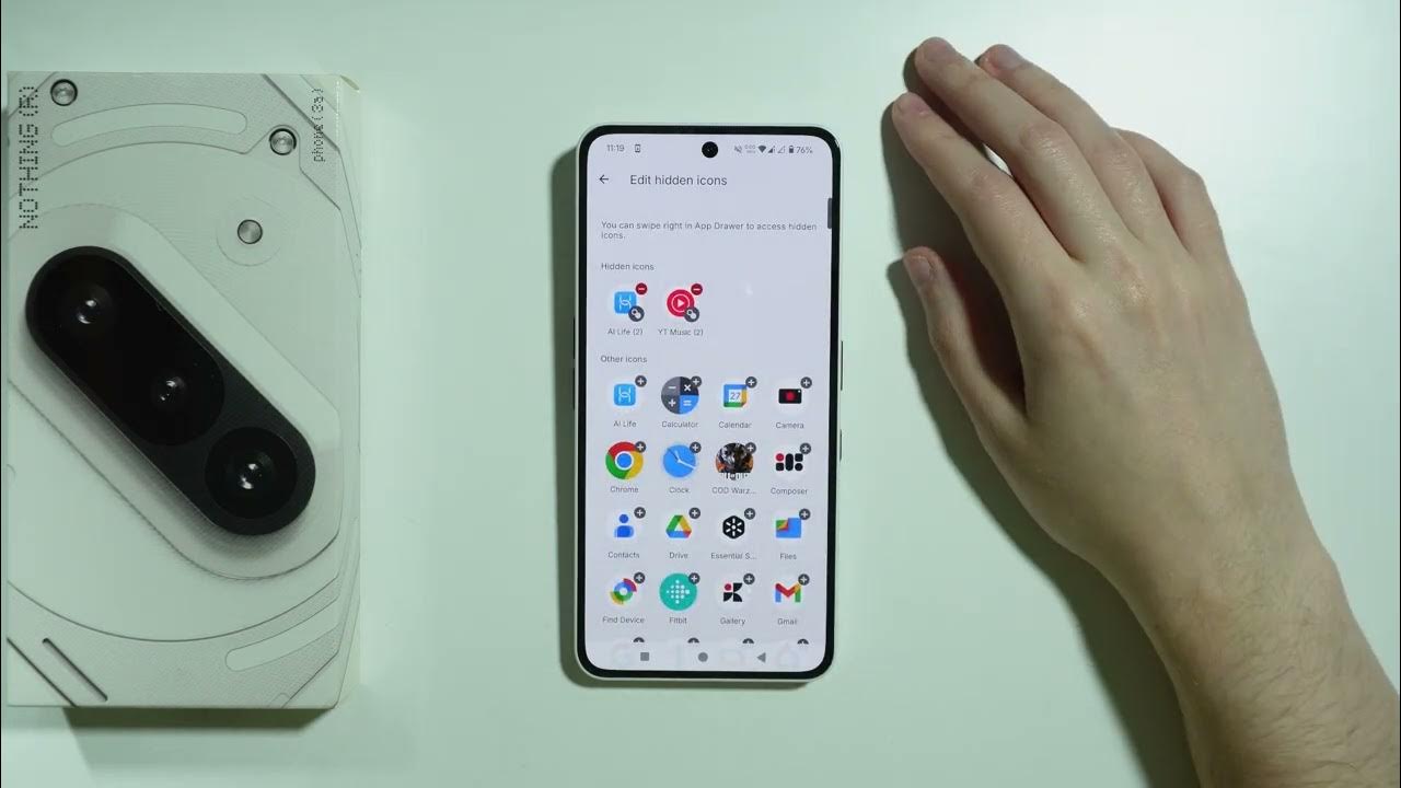 Nothing Phone 3a/3a Pro: How to Hide Apps - YouTube