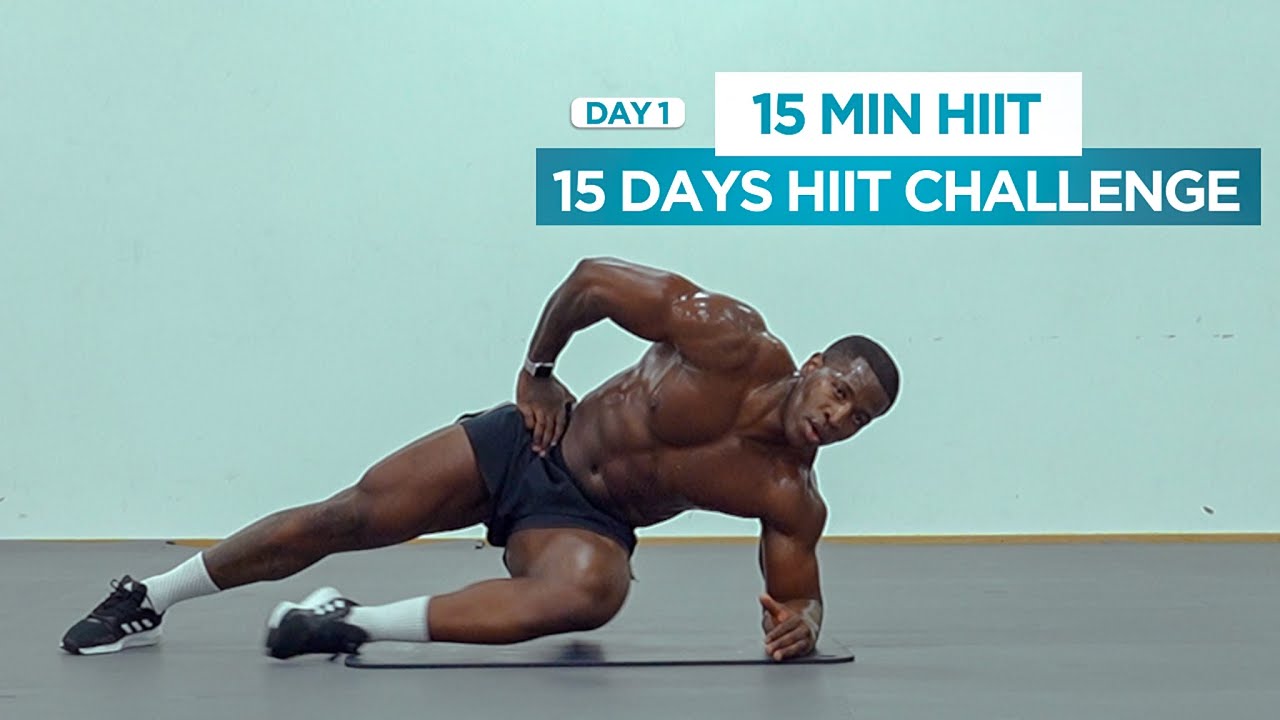 15 Days HIIT Challenge / Day 1: 15 Minute HIIT - YouTube