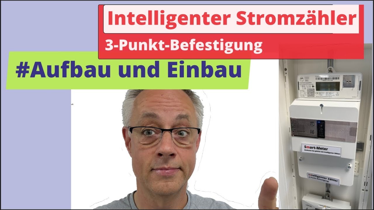 Einbau eines 3-Punkt intelligenten Stromzählers mit Modem (iMSys) - YouTube