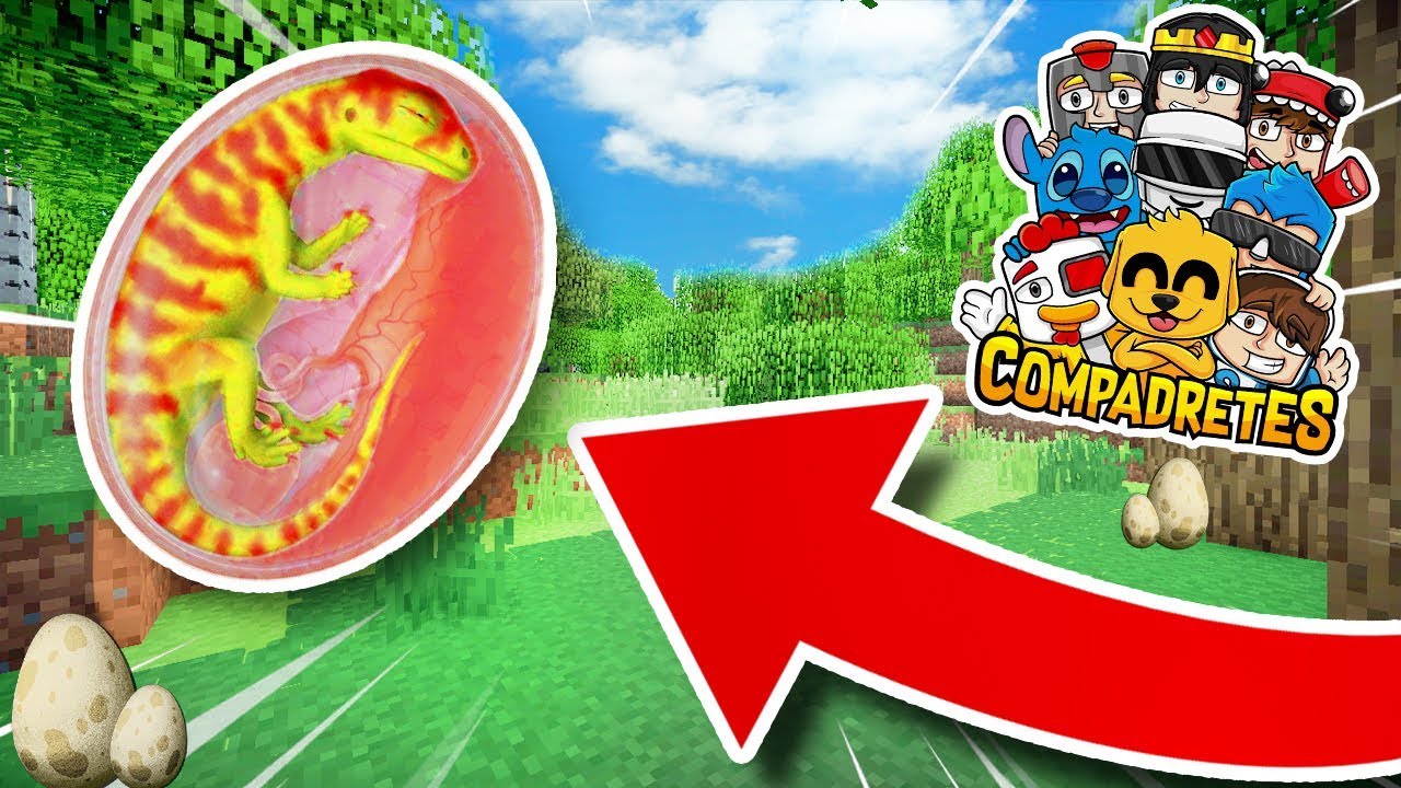 #COMPADRETES: UN BEBÉ DINOSAURIO!! 😱🦕 SERIE MINECRAFT CON MODS CoMPaS ...