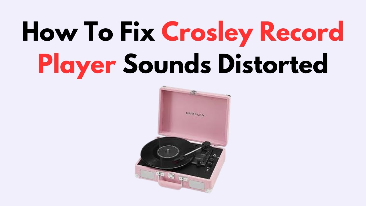 How To Fix Crosley Record Player Sounds Distorted - YouTube
