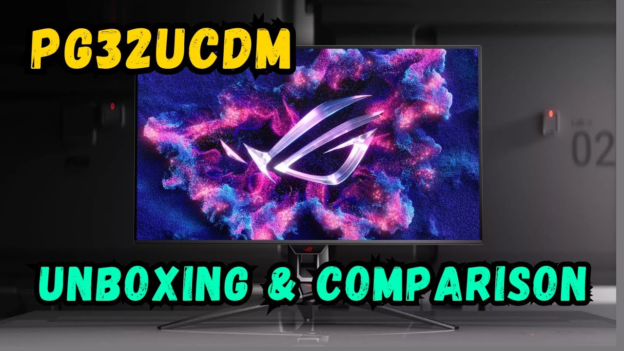 Asus ROG PG32UCDM Unboxing & Preview | 4K QD-OLED 2024 - YouTube