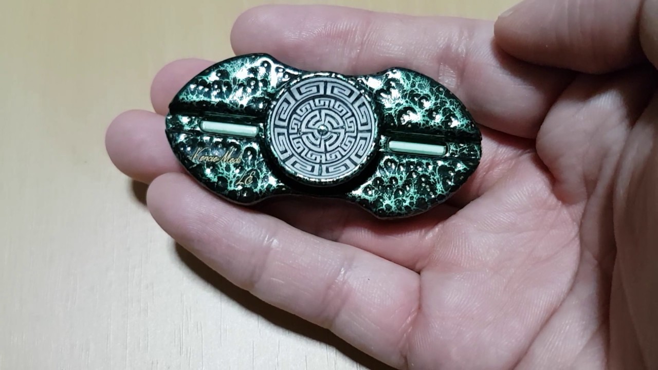 Part 1: Koncio Mods SCARAB LE Rustic Green Fidget Spinner with Tritium ...