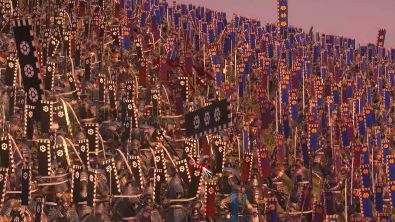 24,000 Units Massive Battle Total War Shogun 2 - YouTube
