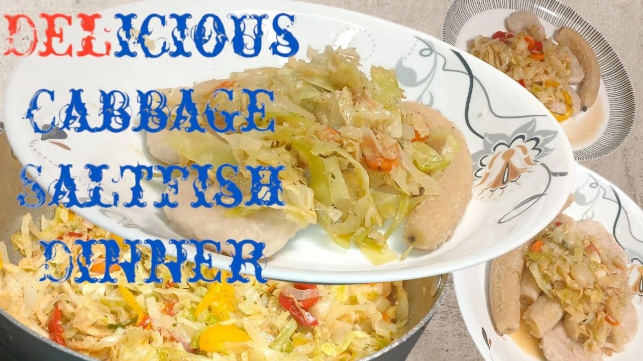 How to Make Jamaican Cabbage and Saltfish with Boiled Dumplings and ...