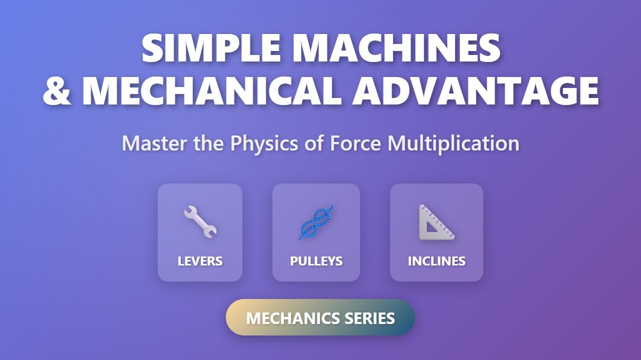Simple Machines & Mechanical Advantage Explained: Levers, Pulleys ...