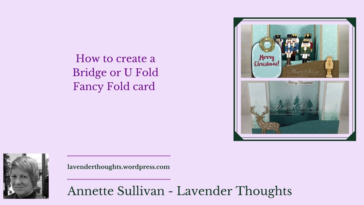 How to create a Fancy Fold Bridge U Fold Card - YouTube