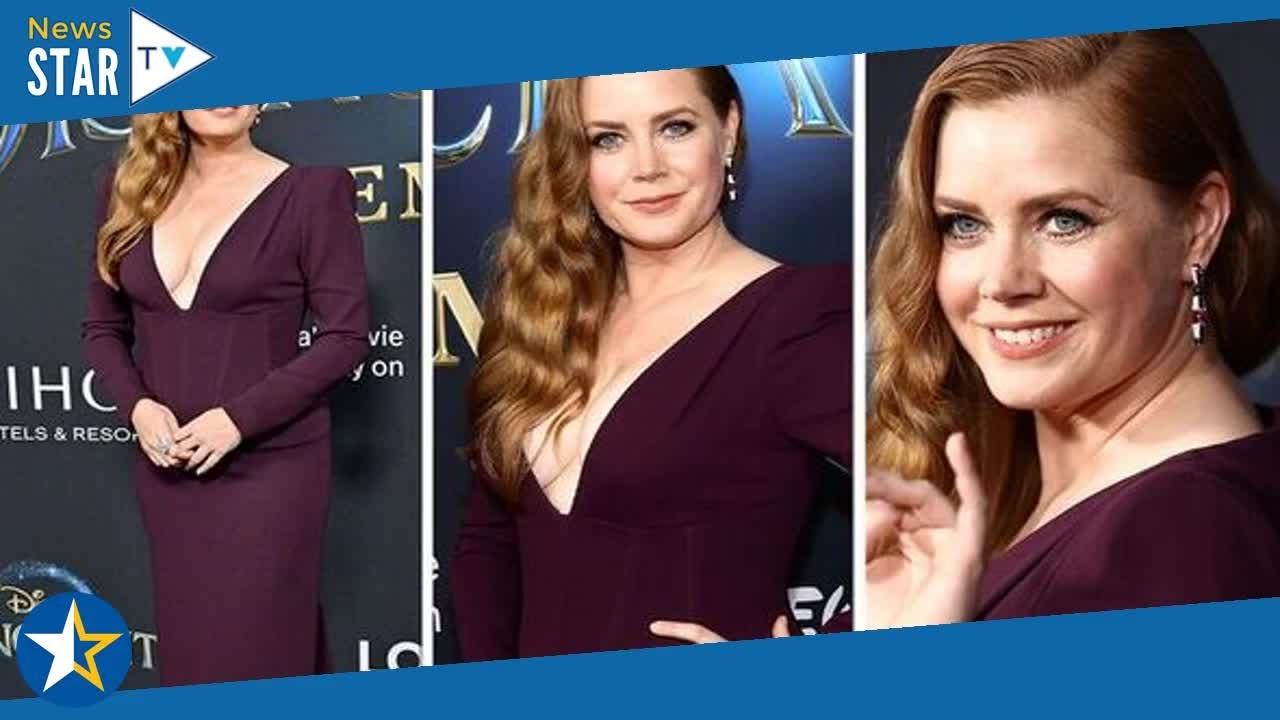Amy Adams, 48, puts on busty display in gown at Disenchanted premiere ...