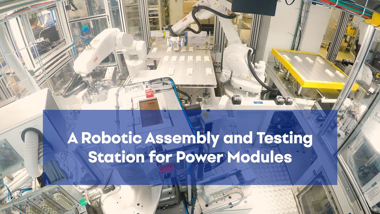 A Robotic Assembly and Testing Station for Power Modules - YouTube