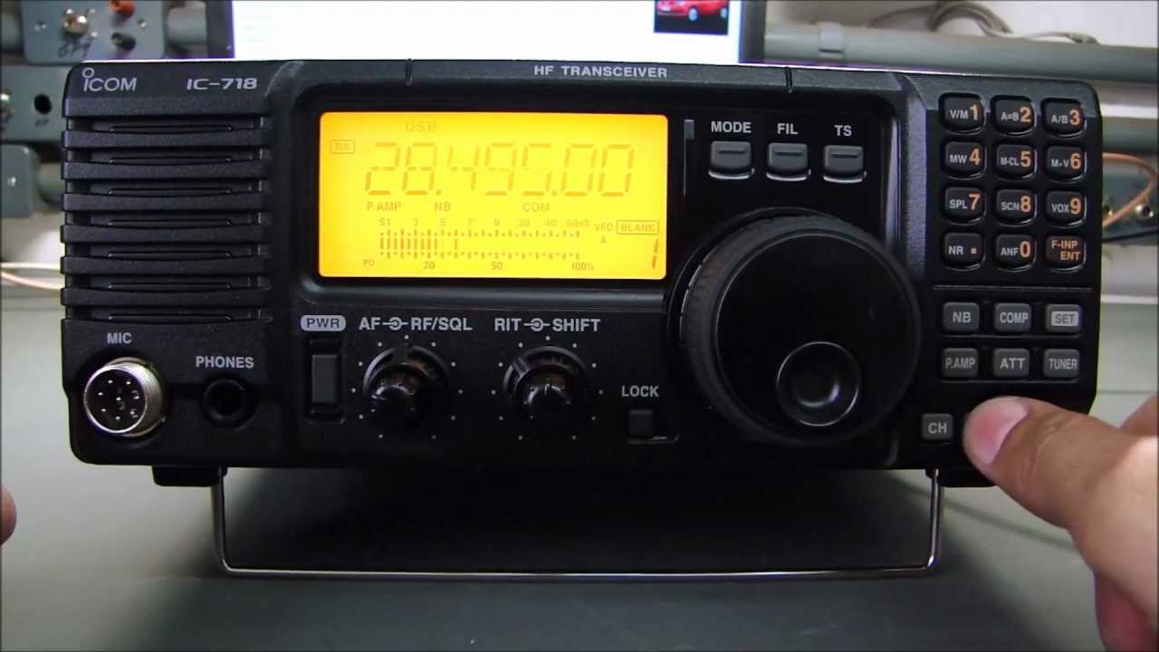 ICOM IC-718 Alinhamento e Revisão Geral - YouTube