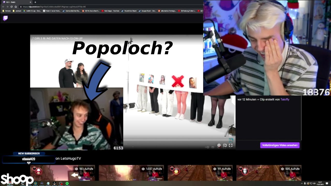 Papaplatte roastet Hugo wegen seiner Sprechart (Popoloch) - YouTube