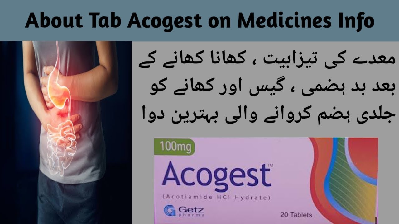 Tab Acogest 100mg | Tab Acotiamide 100mg | Acogest uses and side effect ...