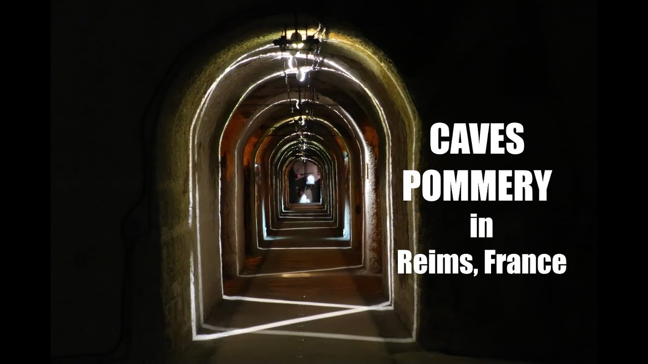 CHAMPAGNE POMMERY - VISITING THE CHAMPAGNE CAVES in Reims, France - YouTube