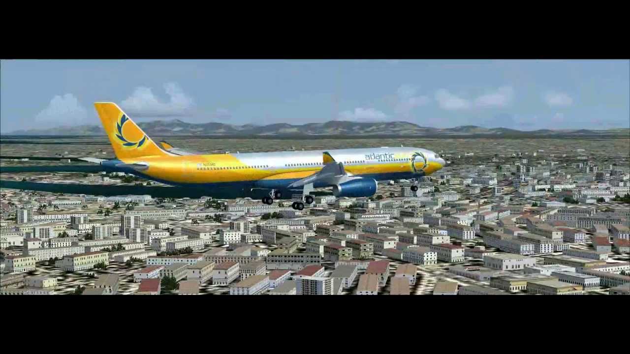 [HQ] Atlantic Sun Airways Flight #1315 - Landing in Dubai (OMDB) Runway ...