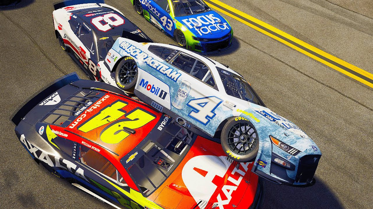 THIS NASCAR 21: Ignition MOD *FIXES* DAYTONA 500 PACK RACING - YouTube