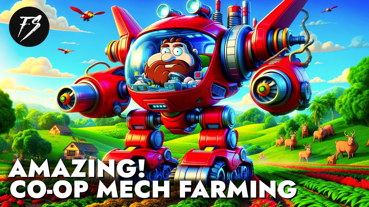 EXCELLENT Farming With Mechs In This Relaxing Co-op Game... - YouTube