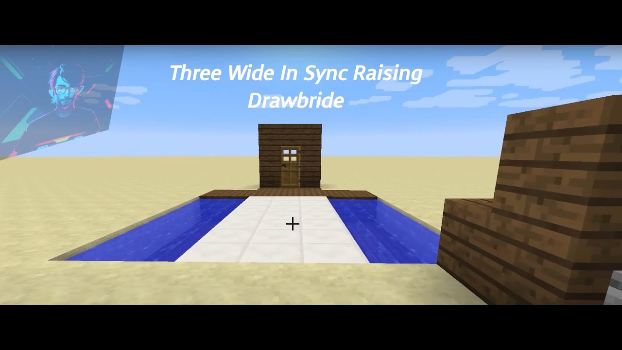 3 Wide, In Sync, Raising Bridge | Minecraft Tutorial | NO SLIME BLOCKS ...