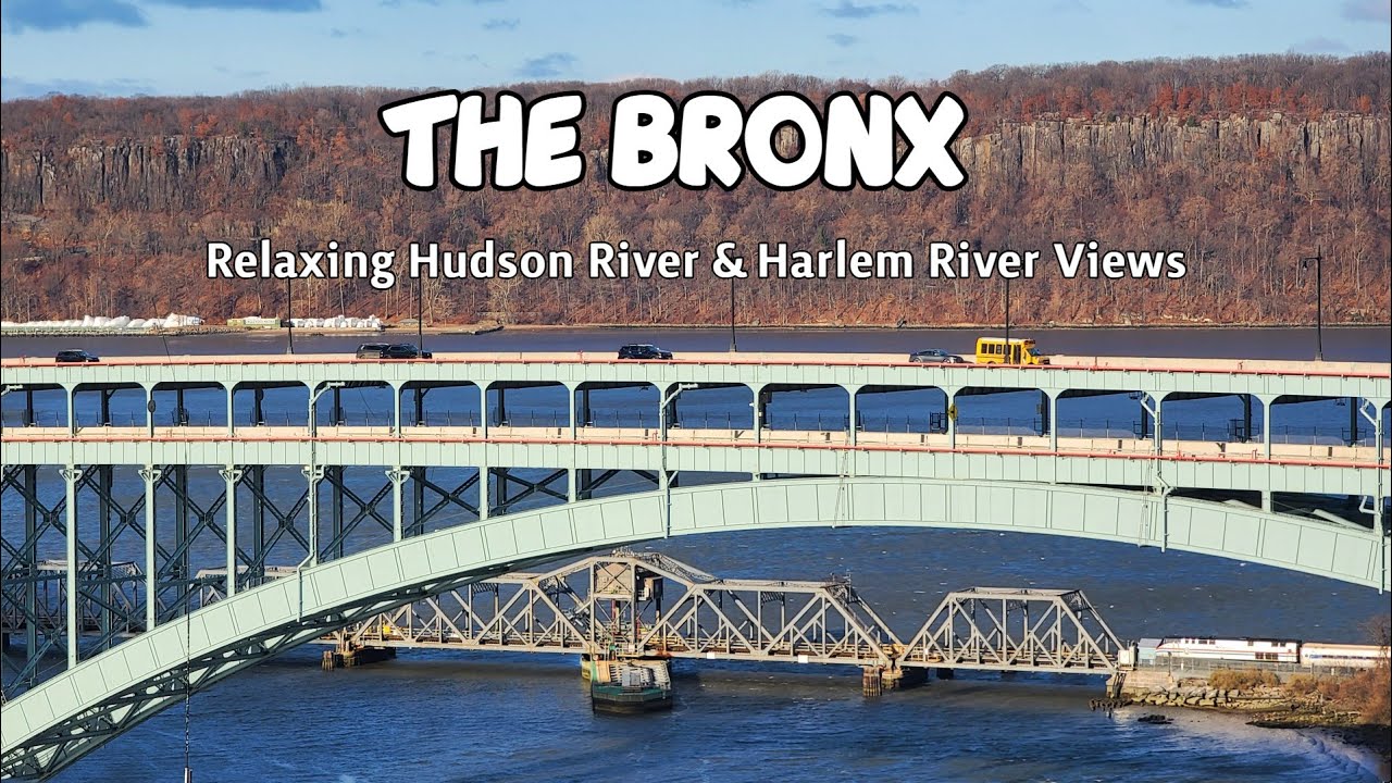 🔴NYC LIVE CAM🚆Amtrak Trains, Relaxing Hudson River & Harlem River Views ...