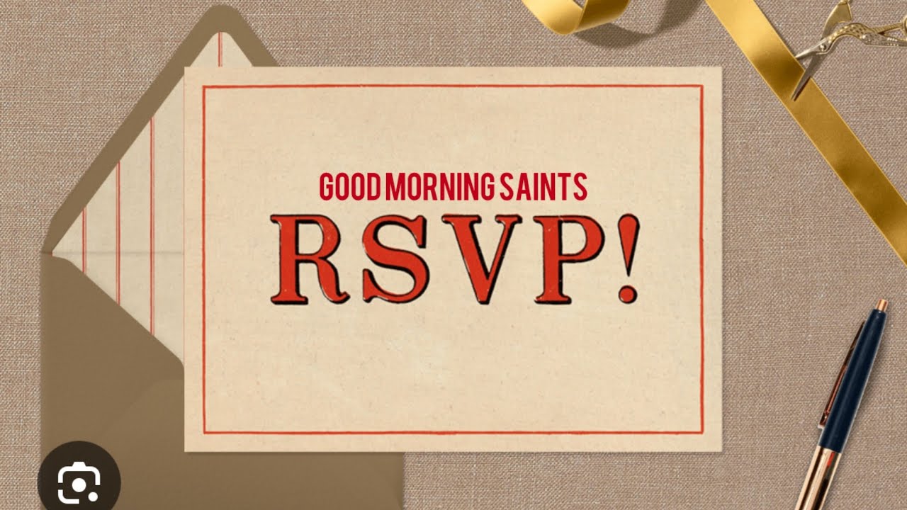 RSVP || Good Morning Saints || November 12, 2025 - YouTube