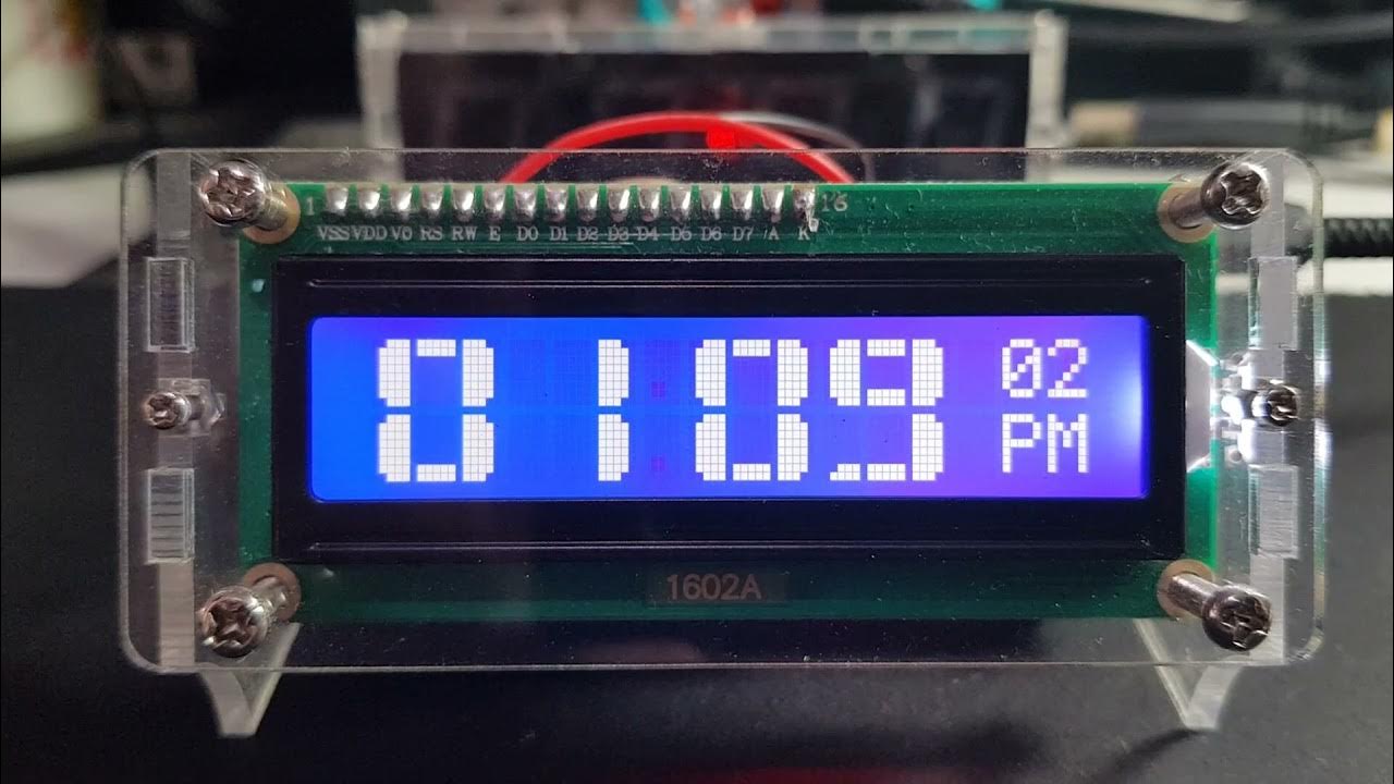 Arduino AM-PM RTC in big and small numbers - YouTube