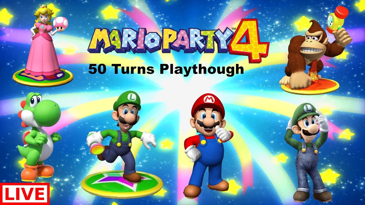 Mario Party 4 50 Turns Live Stream Playthrough Part 2 Coins & Casino's ...
