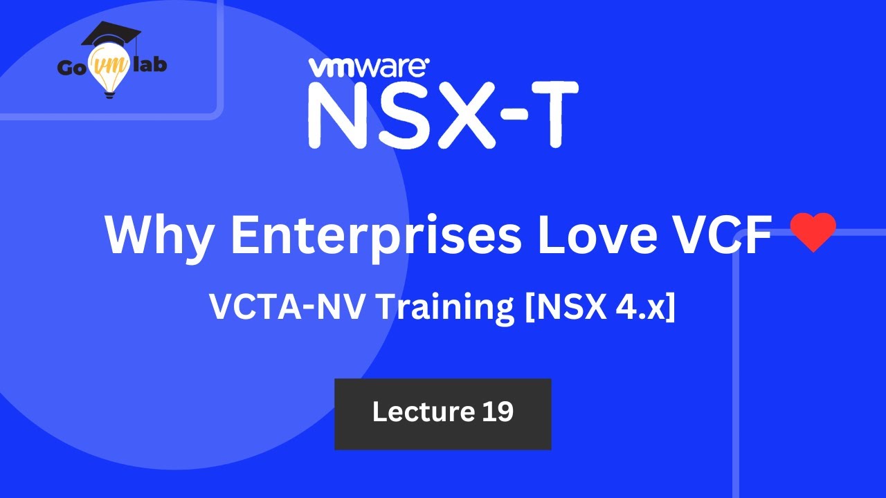 VMware NSX 4.x Training | Lecture No.19 | VMware Cloud Foundation Use ...
