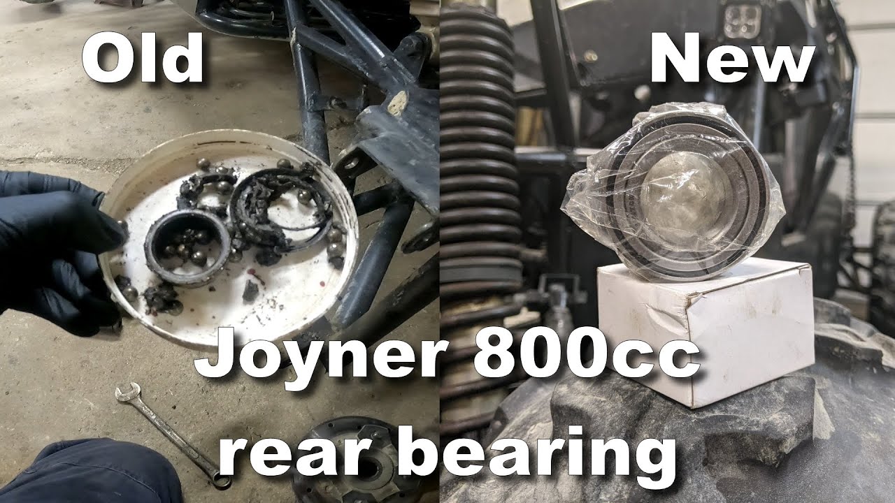 Joyner 800cc rear wheel bearing replacement - YouTube