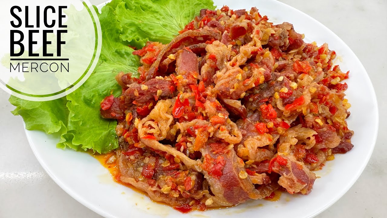 PEDAS DAN NAGIH 🔥🌶️ RESEP SLICE BEEF MERCON ANDALAN ENAK PWOLLLL - YouTube
