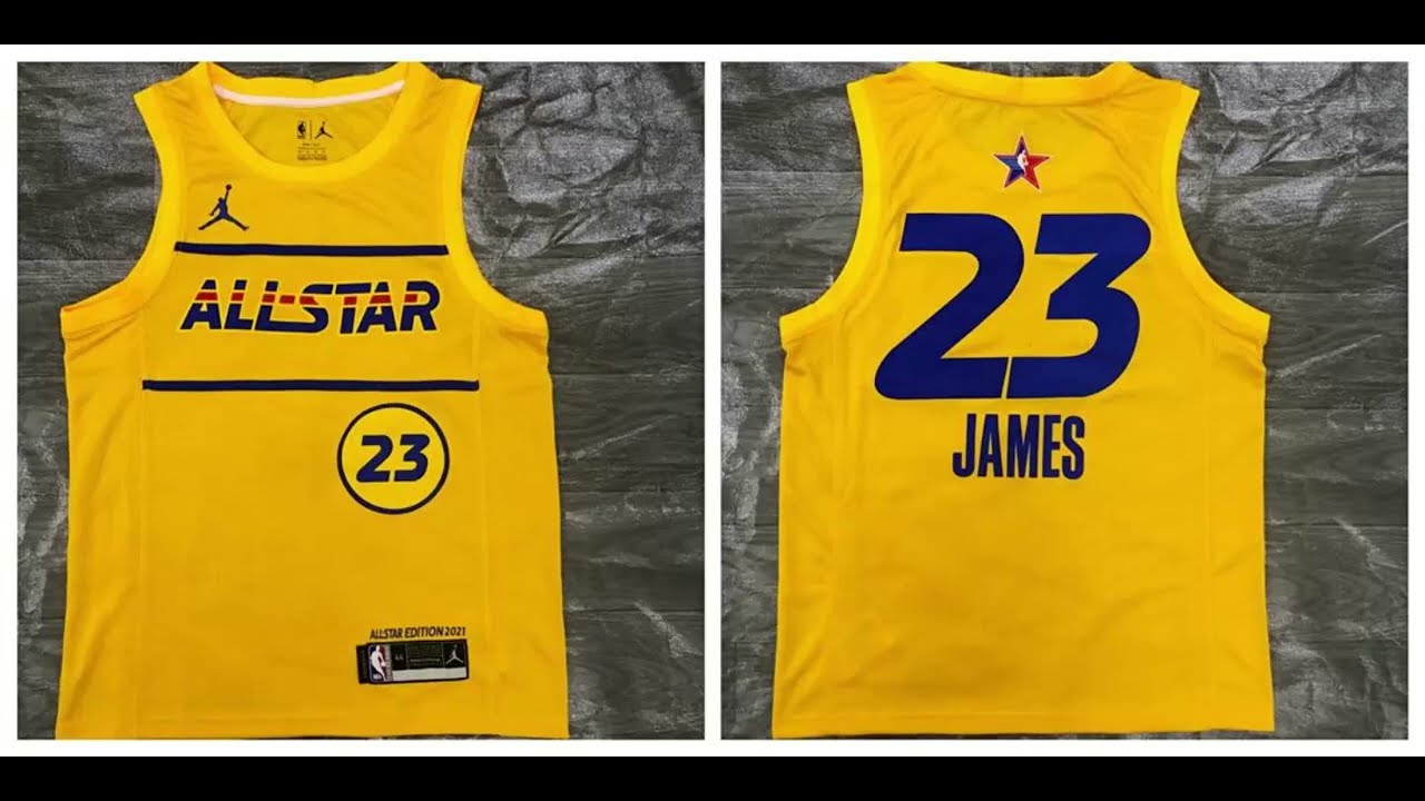 Re-engraved NBA All-Star 2021 Limited Yellow Jersey - YouTube
