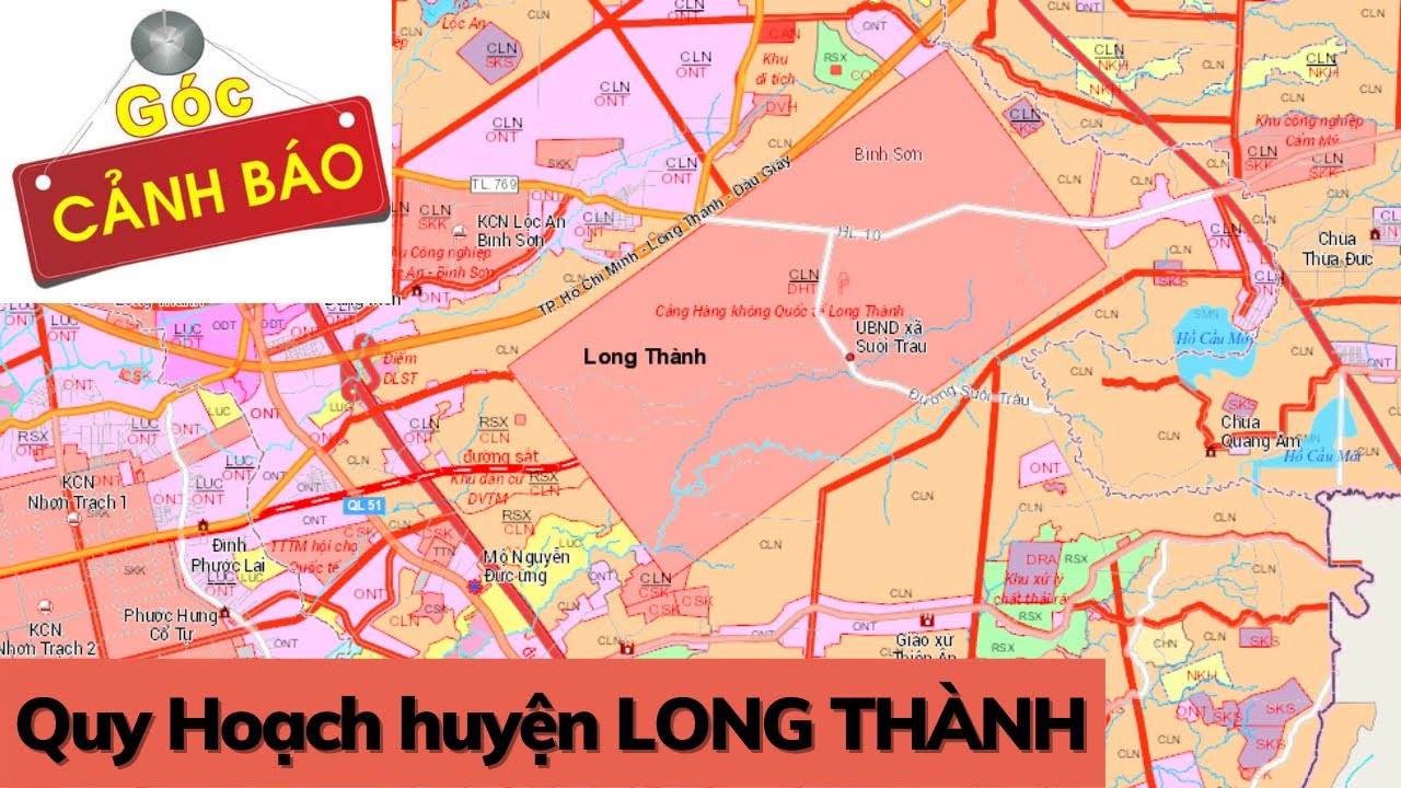 CẢNH BÁO về Bản đồ quy hoạch sử dụng đất huyện Long Thành đến năm 2030 ...