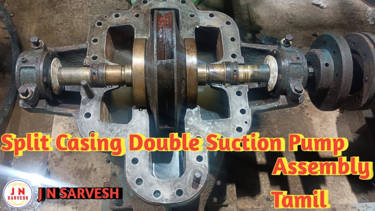 Horizontal Split Casing Pump Assembly ll Double Suction Impeller ll ...
