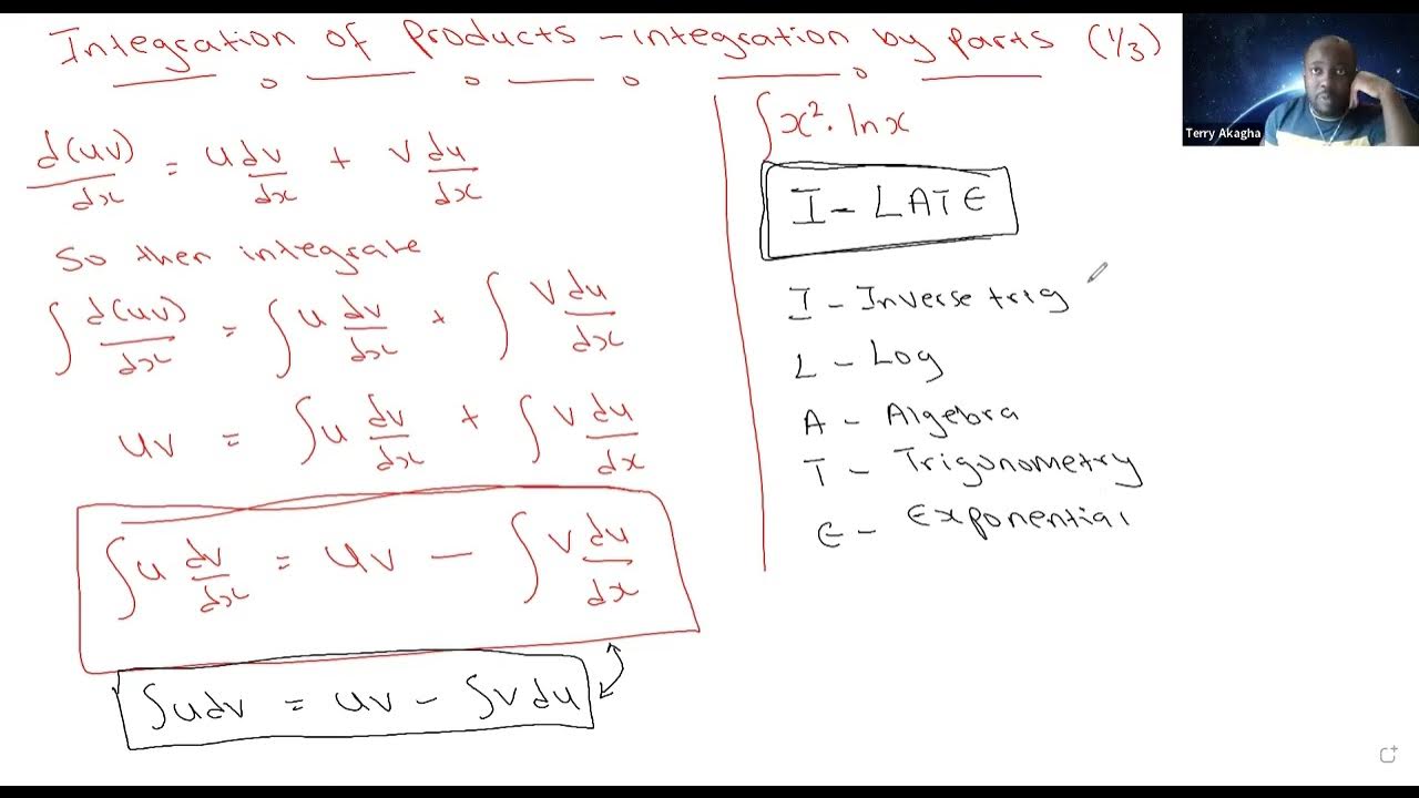 9 of 22 - Integration of Products Part 1 - Integration by Parts basics - with Terry - YouTube