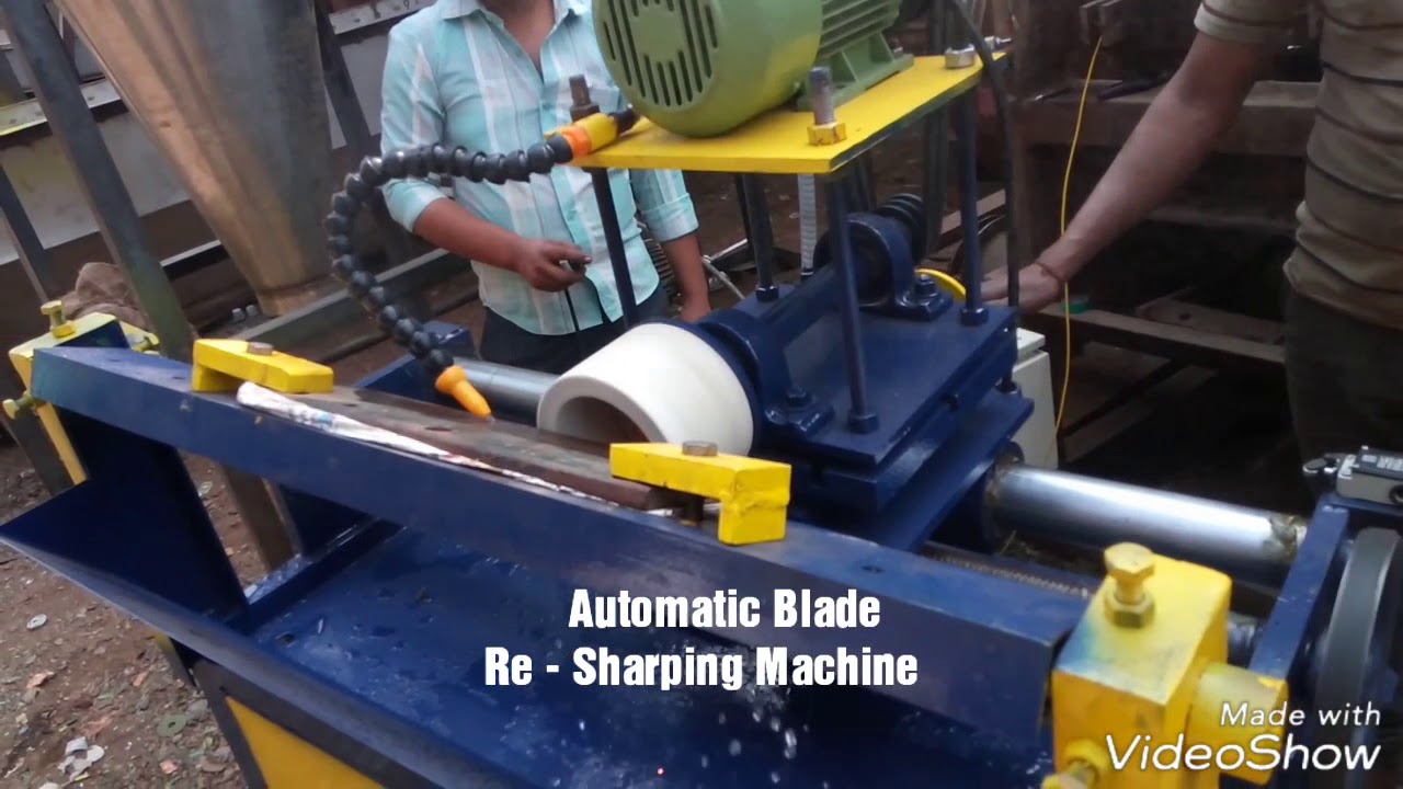 Automatic Blade Re-Sharping Machine - YouTube
