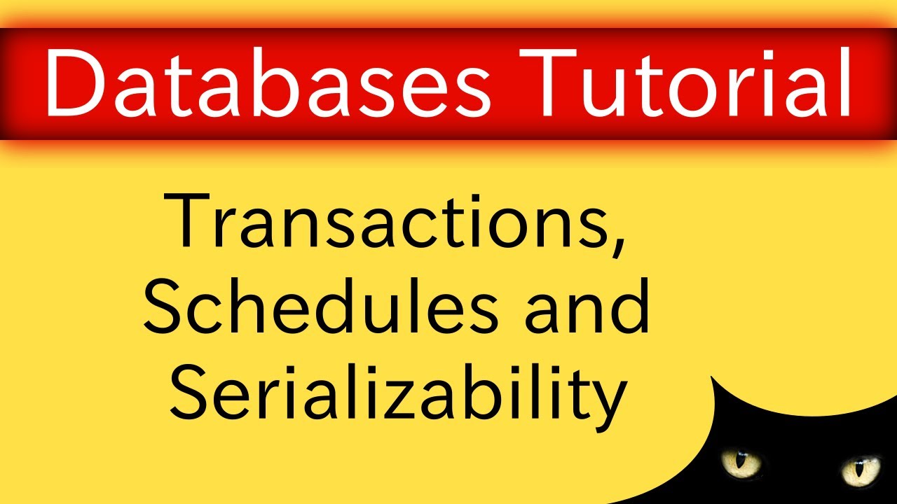 Transactions Schedules And Serializability Database Tutorial 7b Youtube 1311
