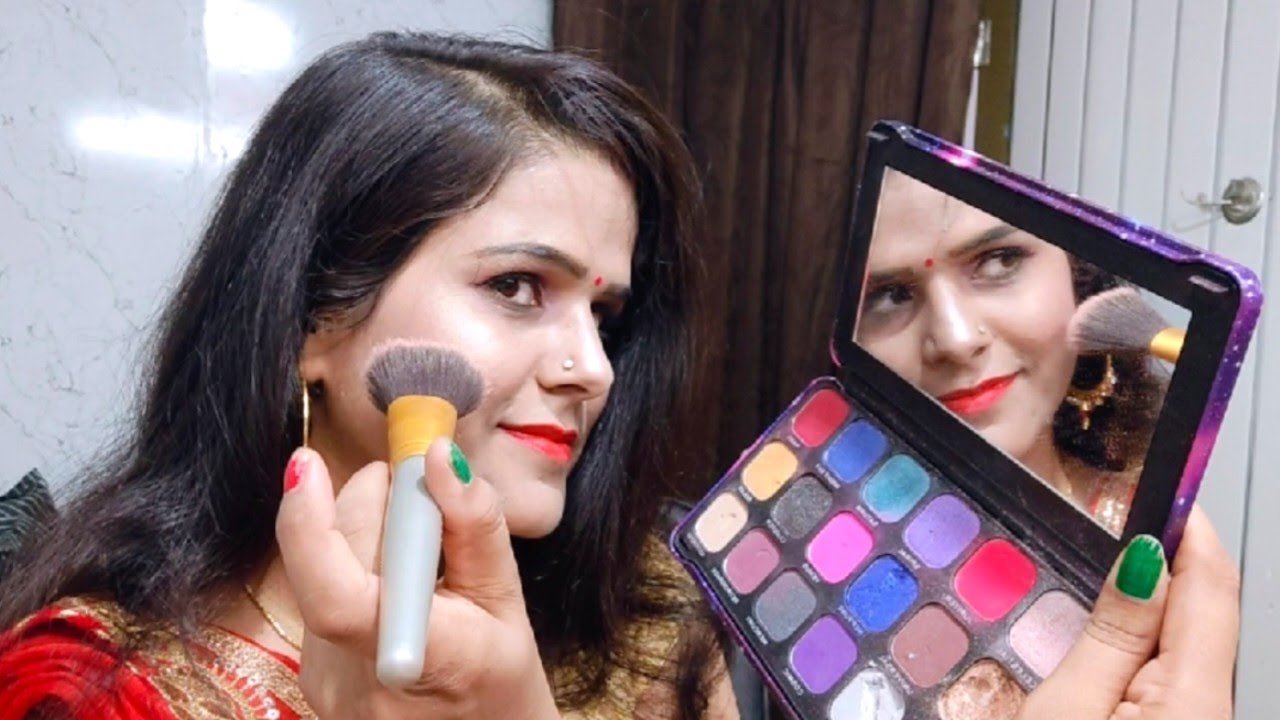 Makeup Tutorial For Beginners/ ऐसे करें मेकअप कभी काला नहीं पड़ेगा Step ...