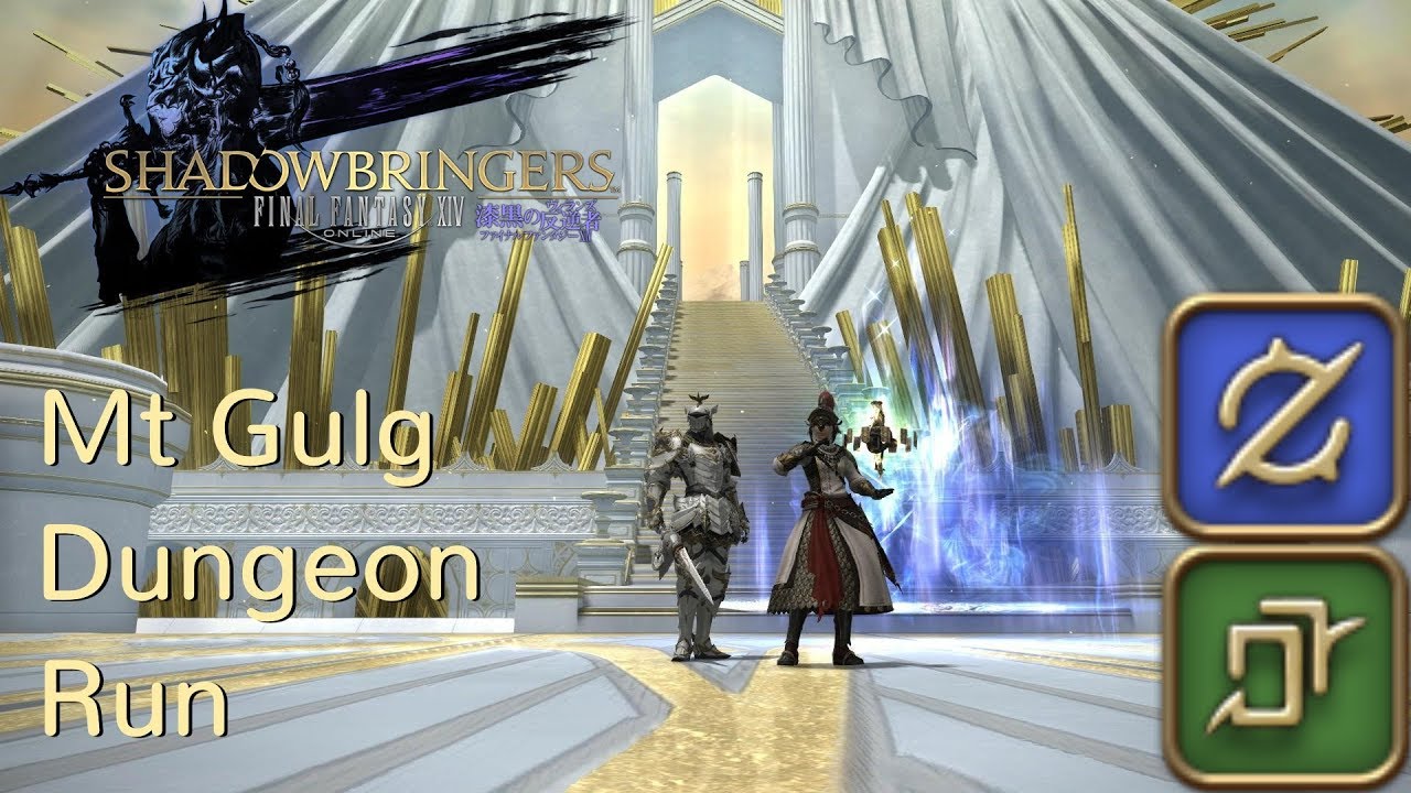 Final Fantasy XIV - Mt. Gulg Dungeon Run - Gunbreaker and Astrologian ...