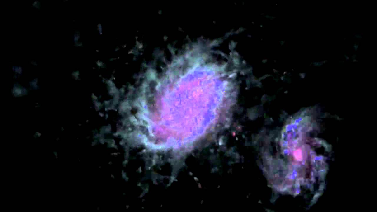 Faded Paper Figures "So Far Out" + NASA's Computer Model of Galaxy ...