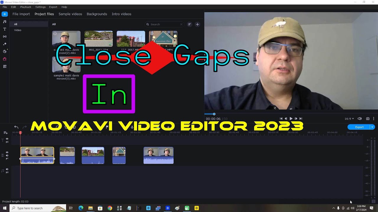 Close Gaps In Movavi Video Editor 2023 - YouTube