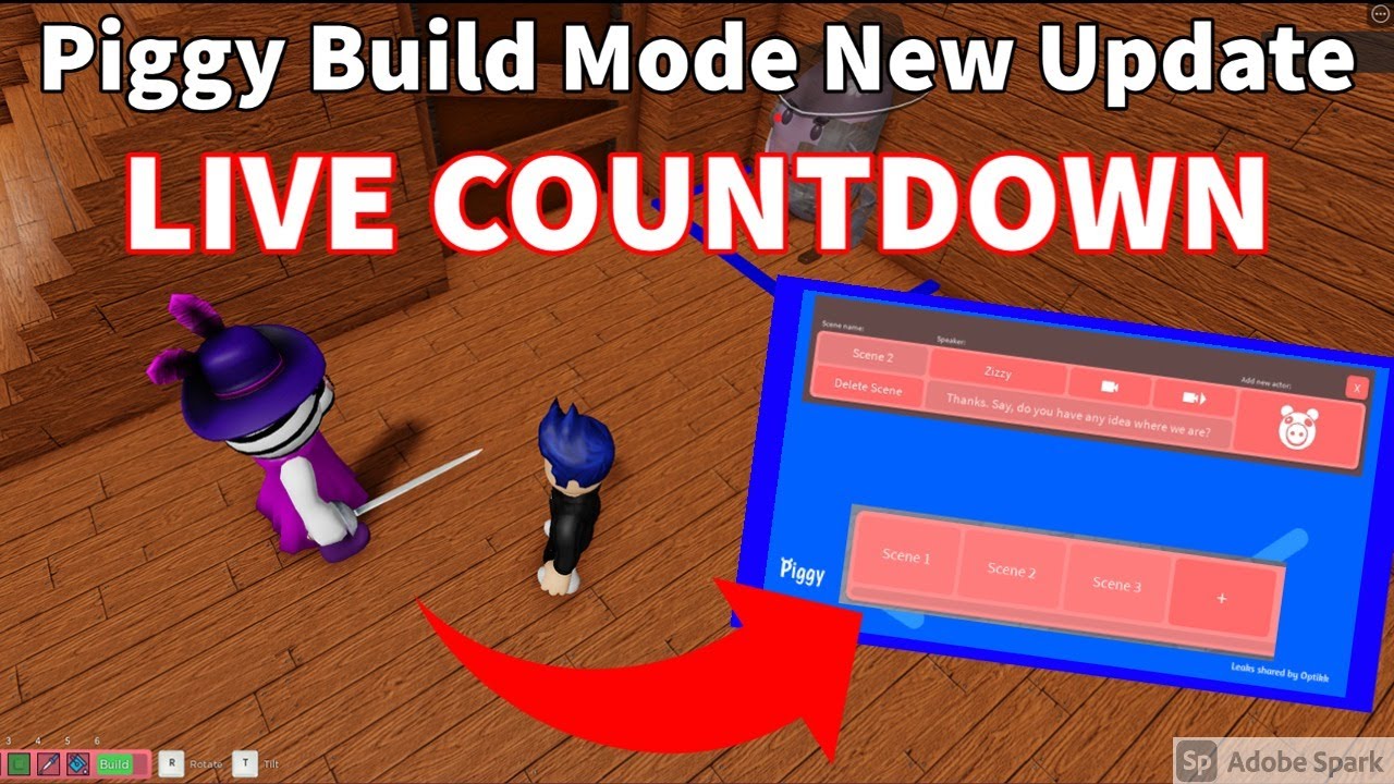 Piggy: Build Mode LIVE!!! New Update COUNTDOWN!!! - Roblox Piggy: Build ...