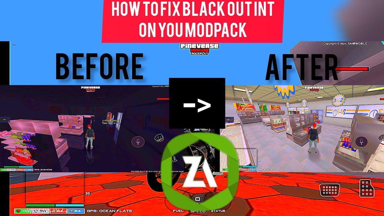 How To Fix Black Out Interior On Your ModPack - YouTube
