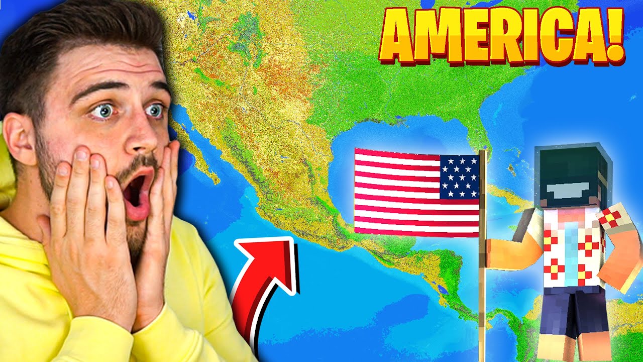 Am CUCERIT *AMERICA* pe un SERVER de MINECRAFT ROMANESC! - YouTube