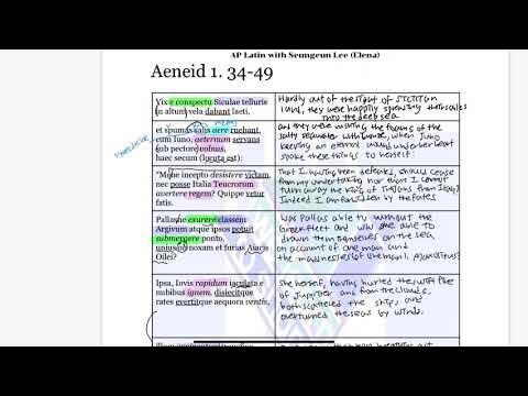 [AP Latin] Aeneid Book 1 34-49 - YouTube