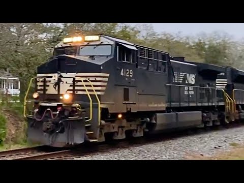 NS 4129 w/ Nice Raised Letter K5LA Leads 19D Thru Summerville - YouTube