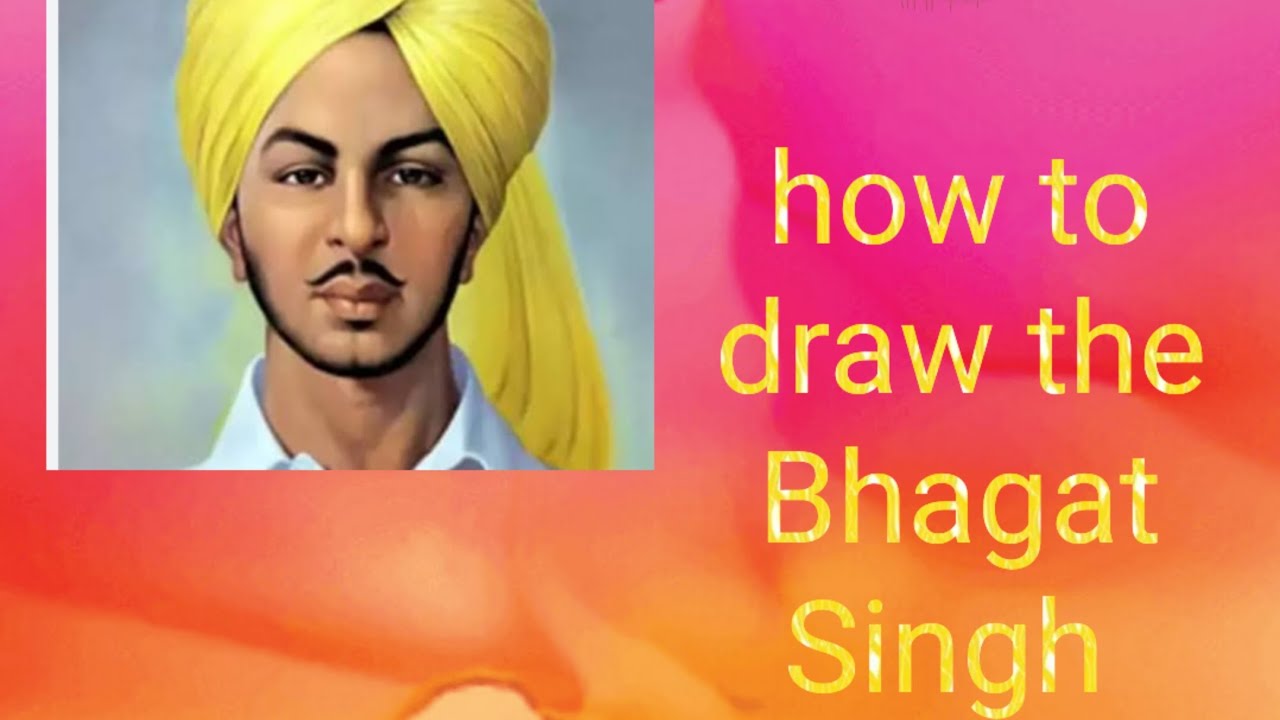 how to draw Bhagat Singh step by step easily 😀🥰 - YouTube