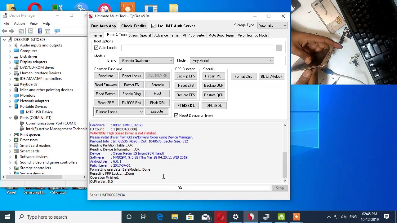 Mi redmi 3s prime mi account remove plus frp with umt - YouTube